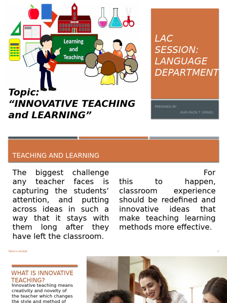 INNOVATIVE TEACHING and LEARNING | PDF