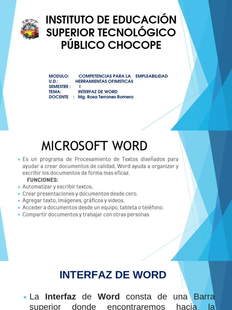 Diap. 1 Interfaz de Word PDF | PDF