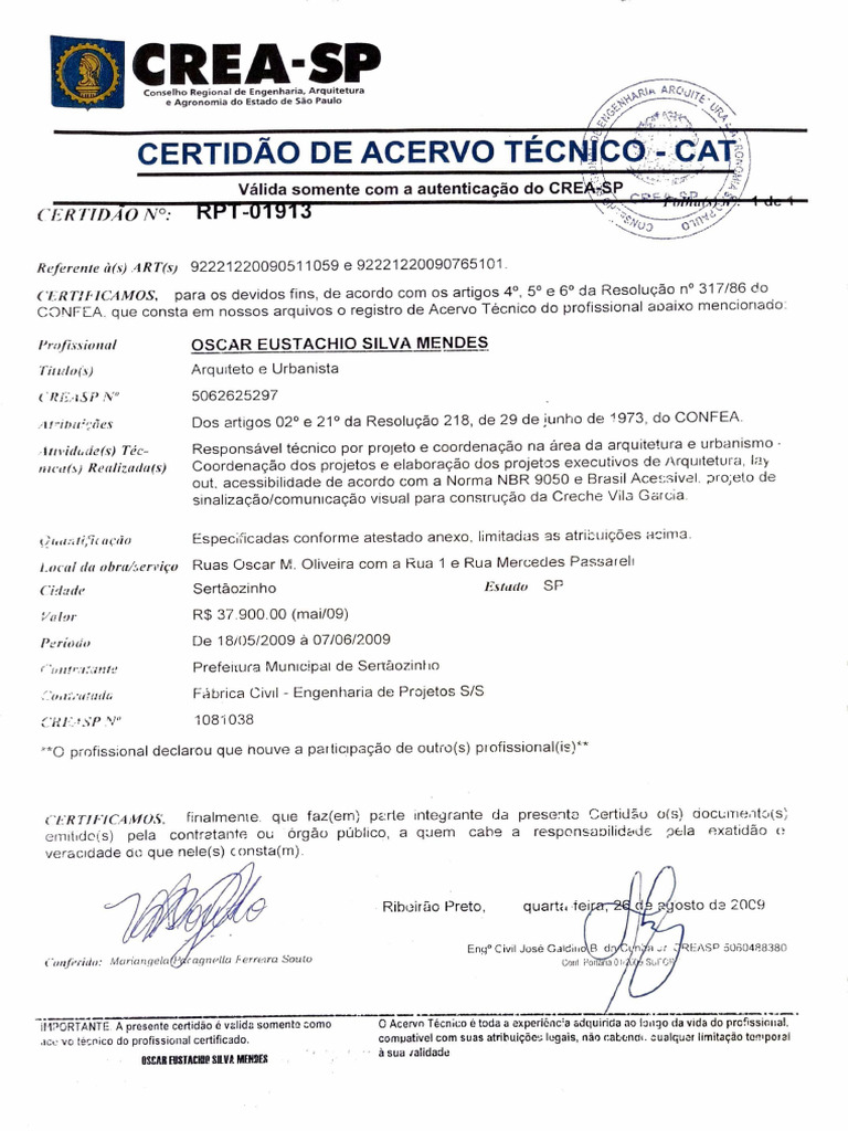 4 - CAT-A - CREA – PREF SERTAOZINHO – CRECHE - PROJ ARQ COMPLETO ...