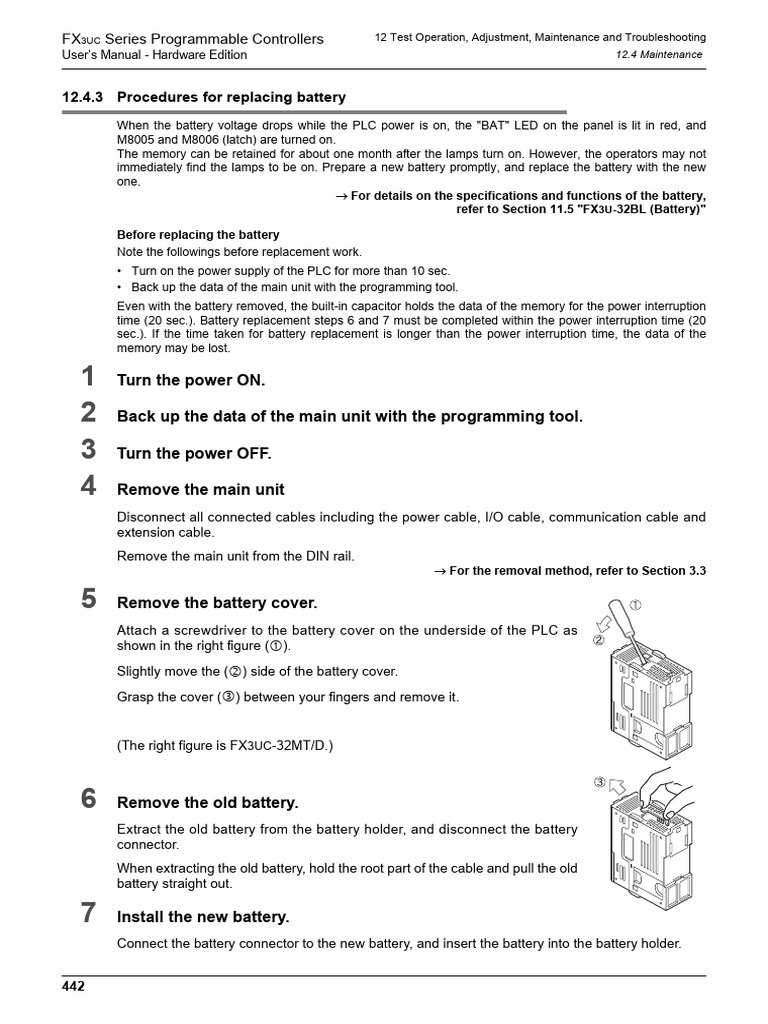 FX3UC SERIES USER'S MANUAL - Hardware Edition | PDF