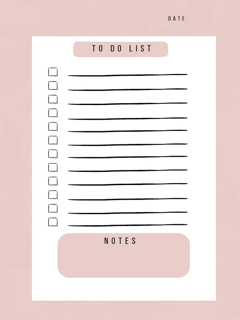 Neutral Classy Minimalist To Do List Planner | PDF