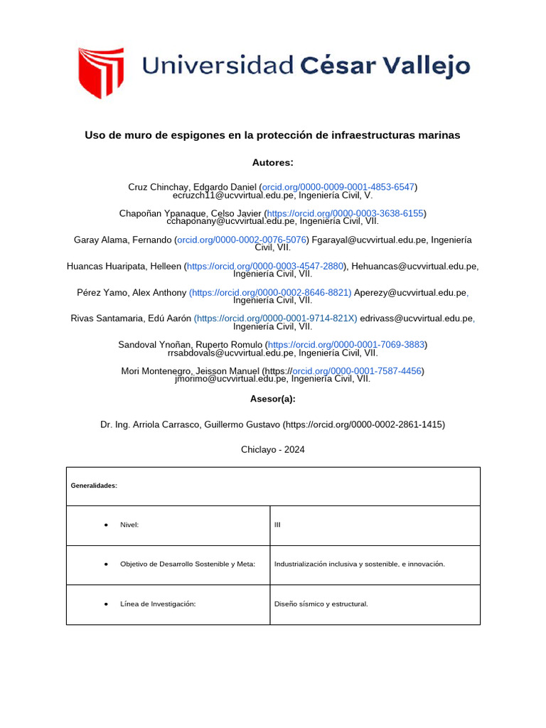 PRACTICA CALIFICADA 03 - MURO DE ESPIGONES | PDF