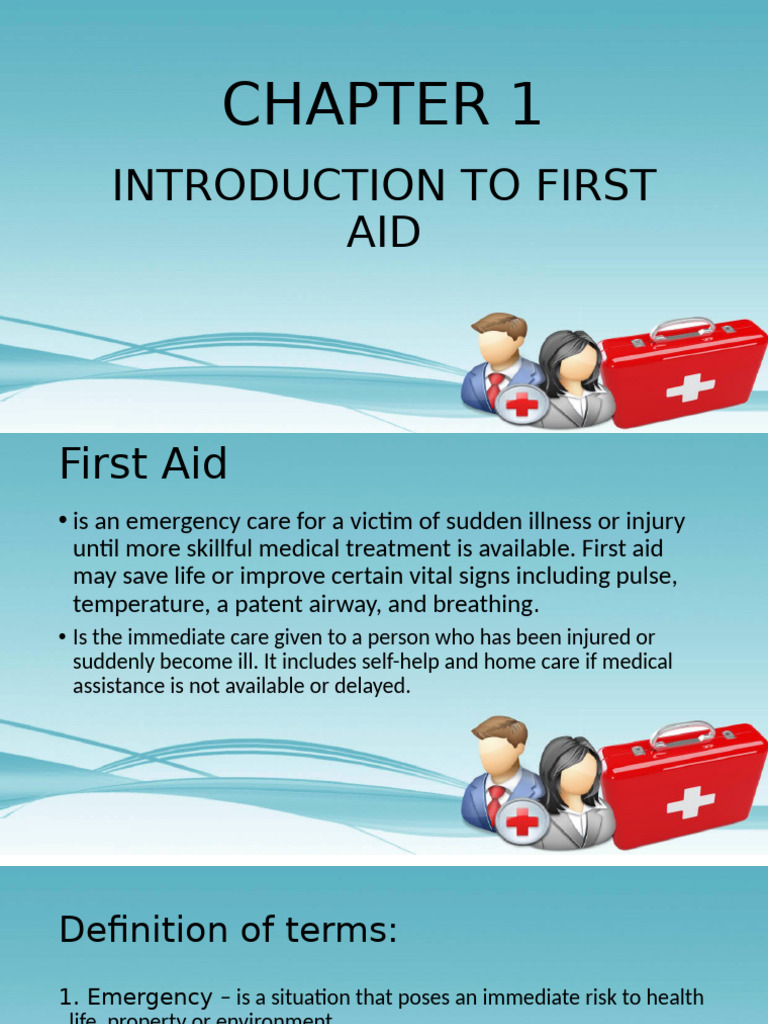 Introduction to First Aid | PDF