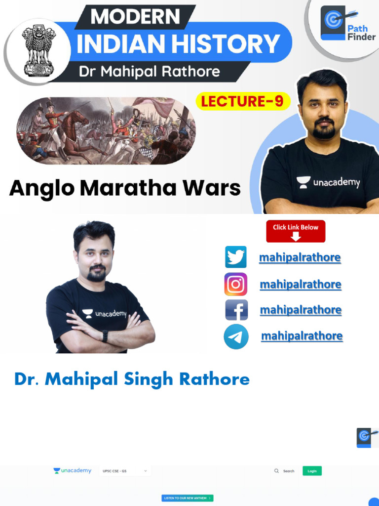 L9 Anglo Maratha Wars | PDF