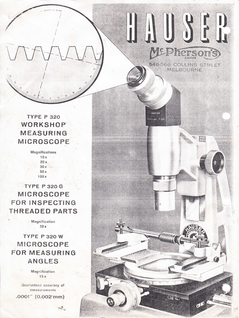 Hauser P 320 Microscope | PDF