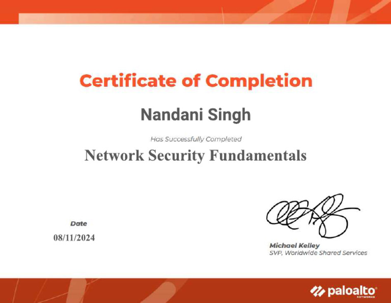 Nandani Certificate2 | PDF