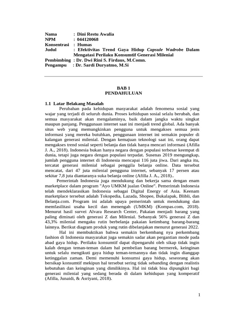 Draft Kolokium Dini Resstuuu | PDF