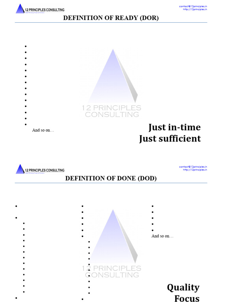 Definition of ready done list | PDF