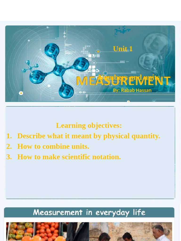 1 Numbers and Units | PDF