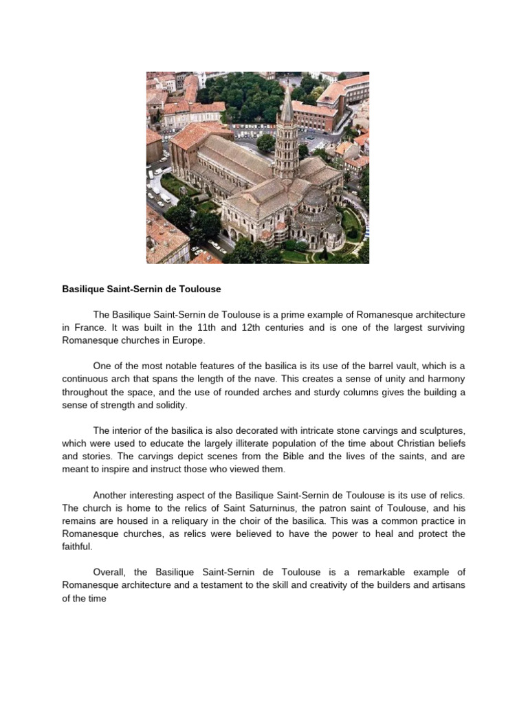 Basilique Saint-Sernin de Toulouse | PDF