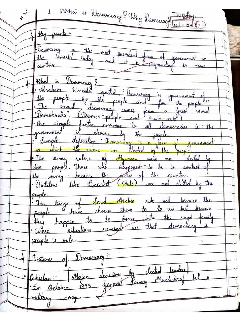 Civics Ch 1.What is Democracy Why Democracy | PDF