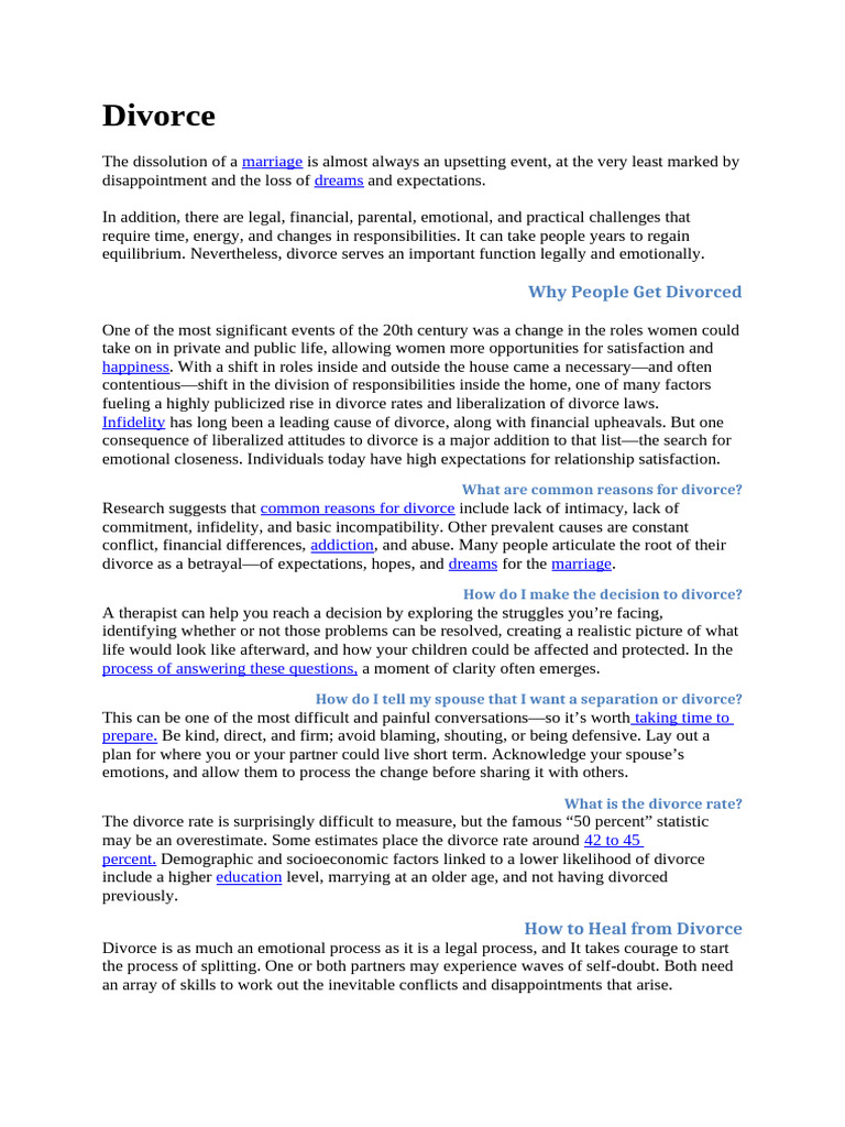 Divorce | PDF