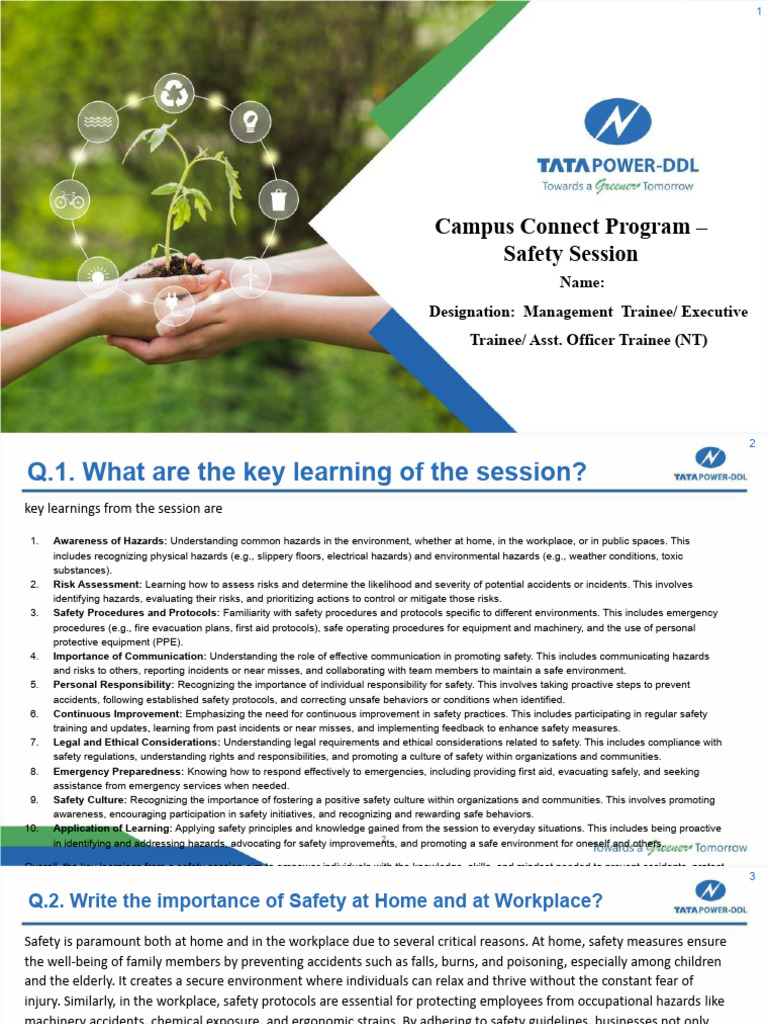 Safety Session | PDF