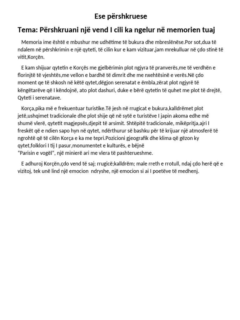 Ese Përshkruese | PDF