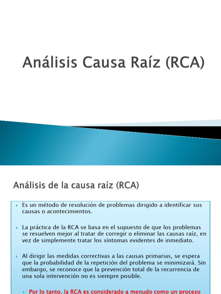 Analisis Causa Raiz (Rca) | PDF