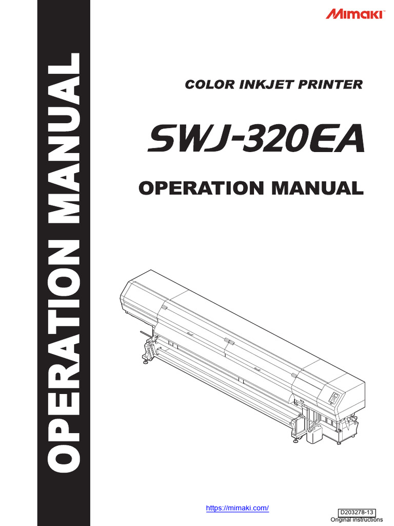 Mimaki SWJ-320EA Operation Manual | PDF | Electromagnetic Interference