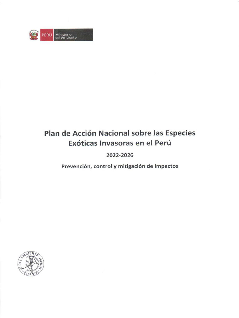 2022 Mar - Ds. 006-2022-Minam - Especies Exóticas | PDF