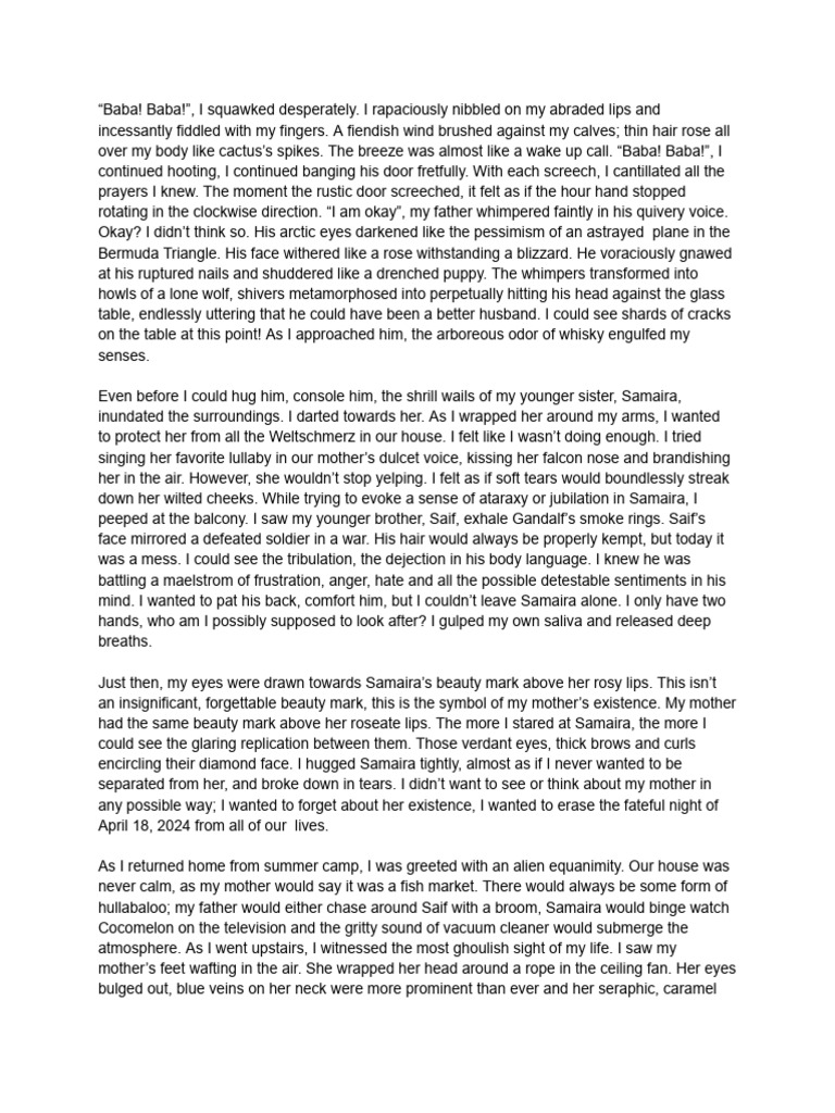 Narrative Essay O Level English Model Answer | PDF