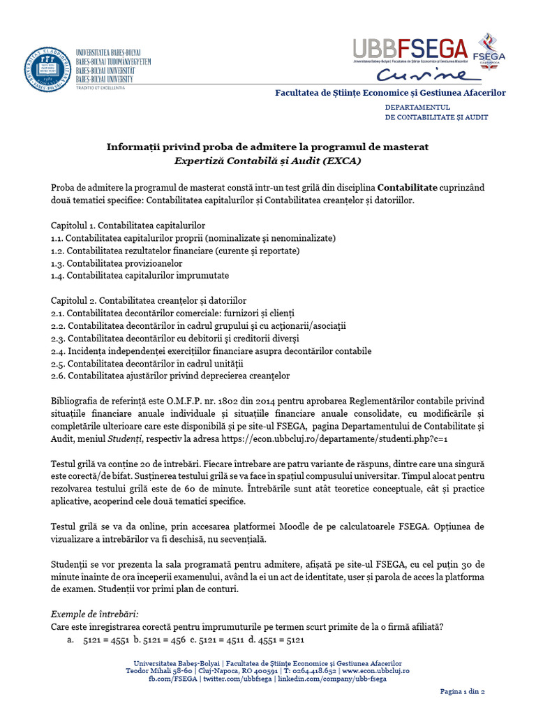Info Proba EXCA | PDF