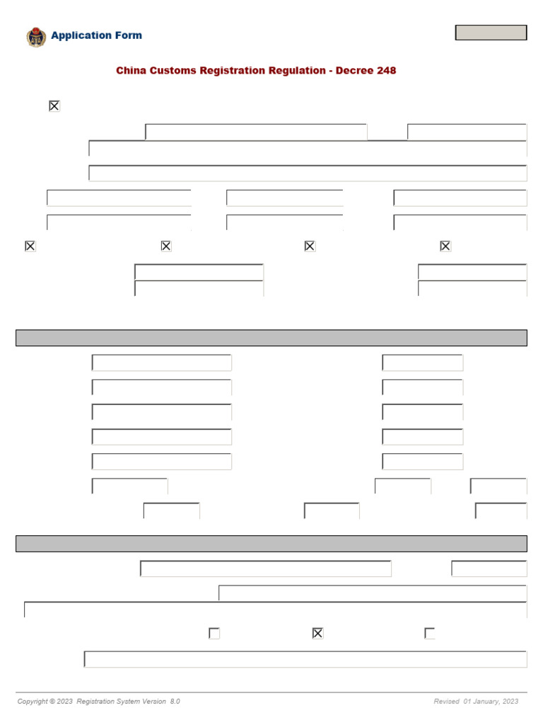 Decree - 248 - CIFER - Application - Form N | PDF