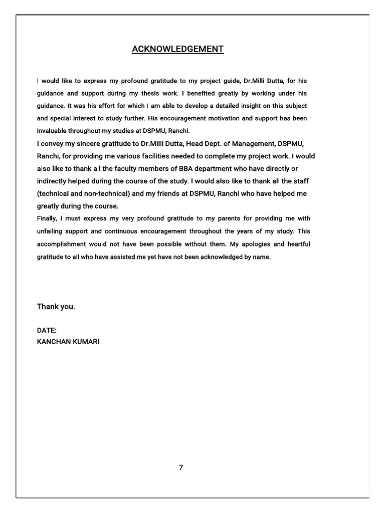 Acknowledgment | PDF