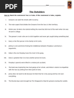 The Outsiders - Chapter 1 | PDF | Narration