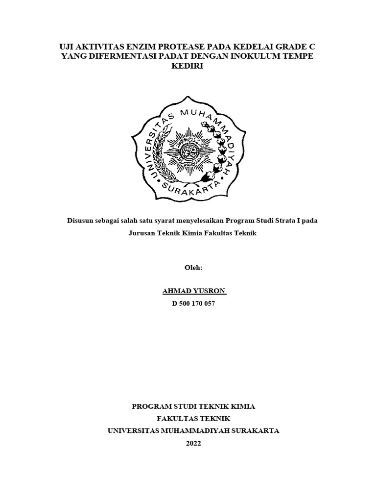 Enzim Protease Kedelai | PDF