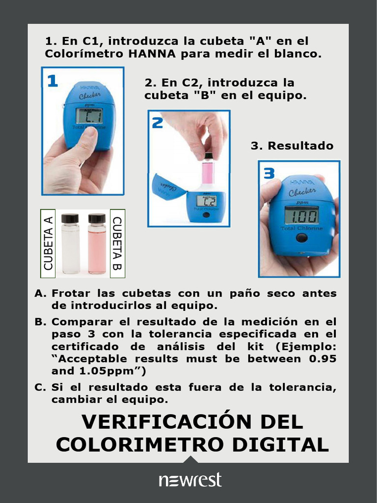 Verificación Del Colorimetro | PDF
