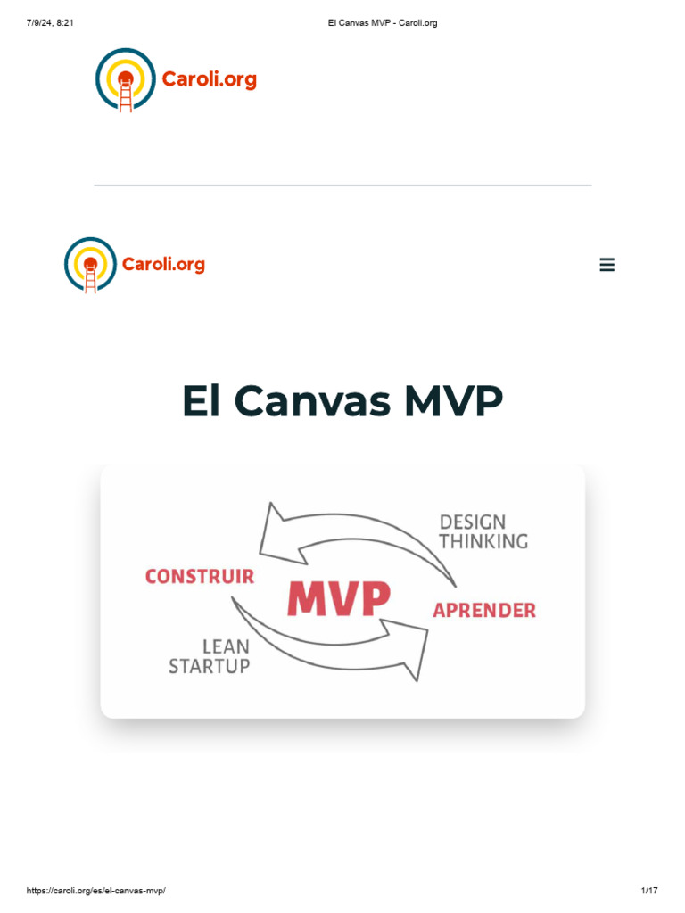 El Canvas MVP | PDF