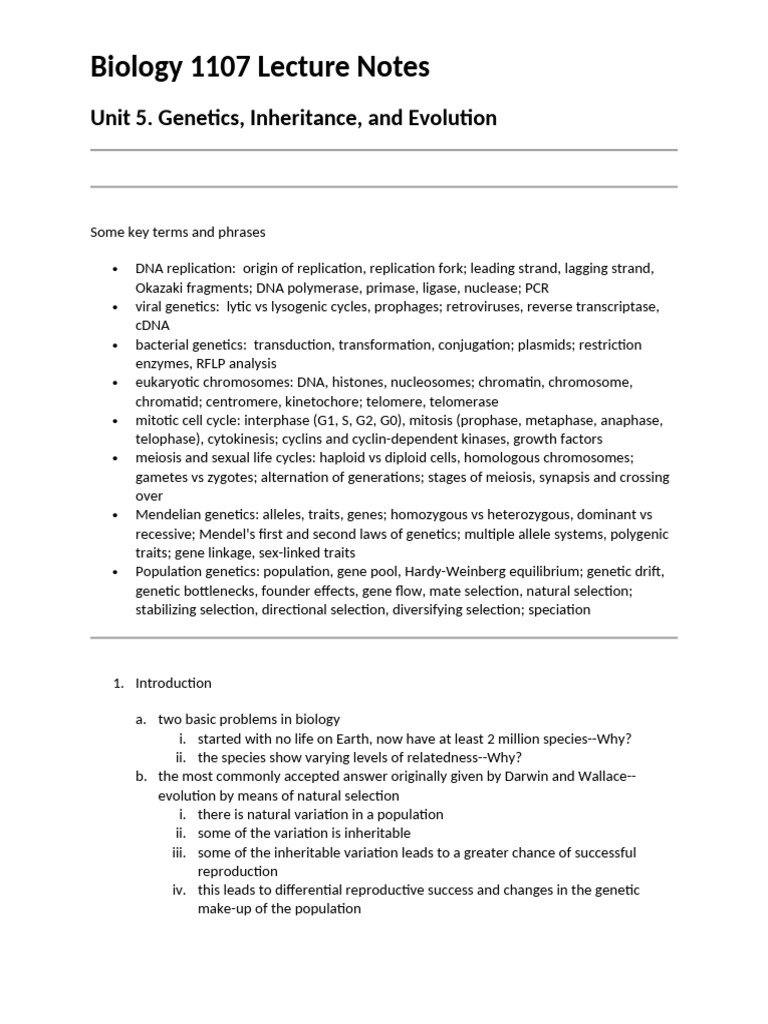 Lecture 5 Outline | PDF