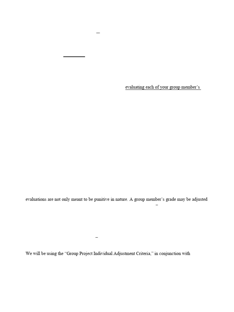 Charlie Aarons - MGO 403 Peer Evaluation Form | PDF