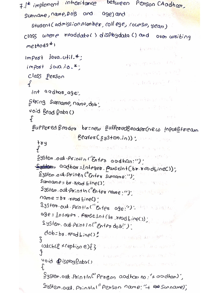 Java 7th Program | PDF