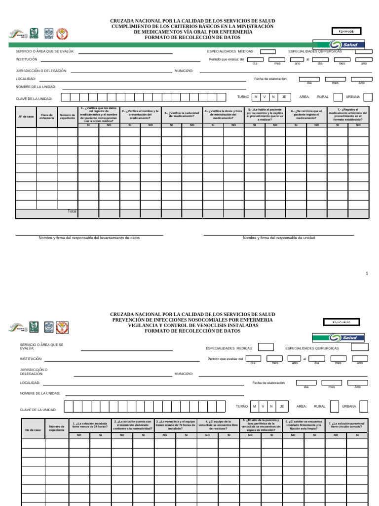 6 Indicadores de Calidad Formatos | PDF