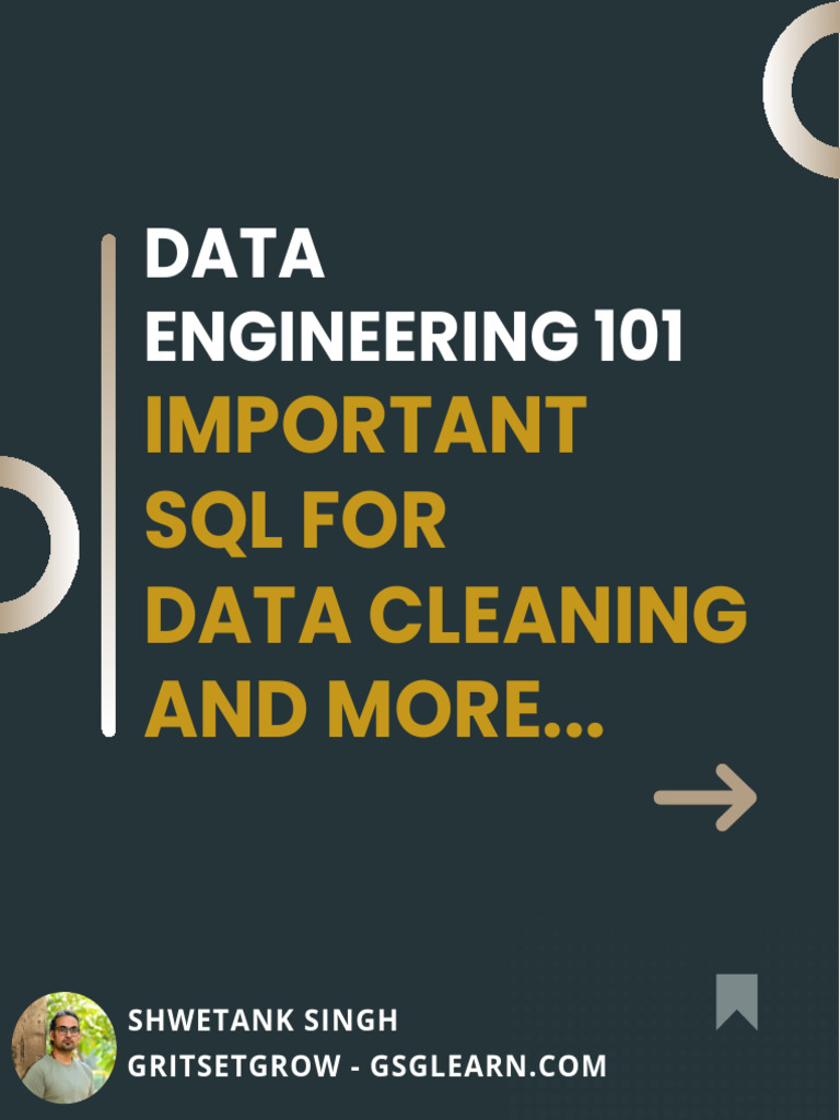 Data Enginering 101 Sql Data Cleaning Pdf 