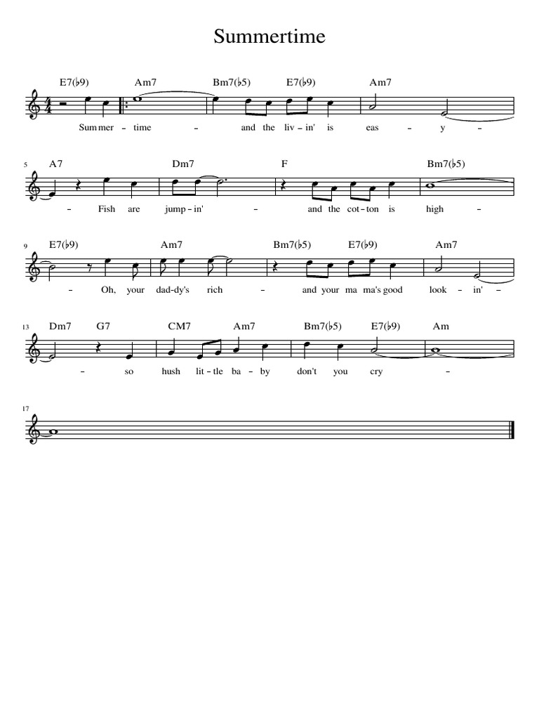 Summertime | PDF