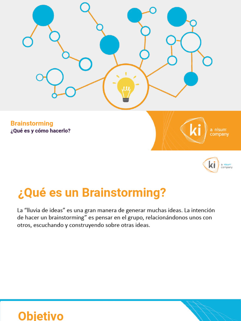 ¿Qué Es Un Brainstorming | PDF