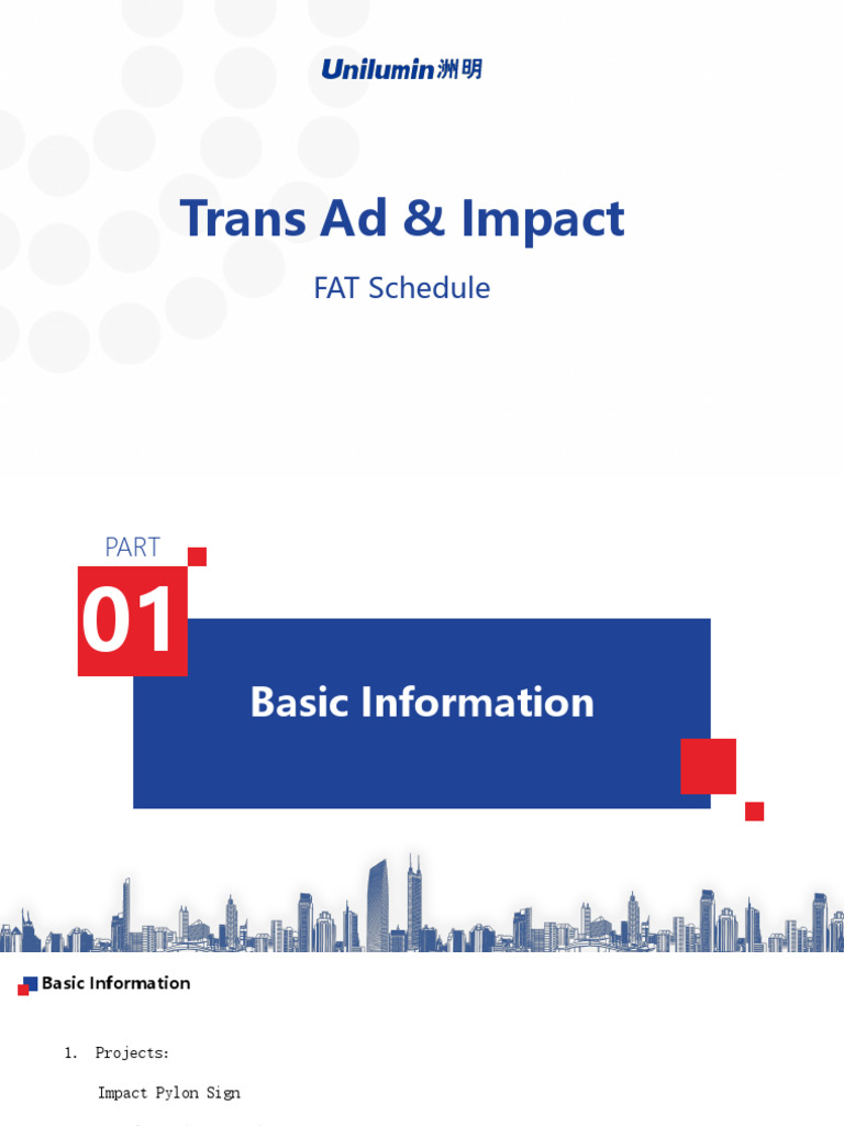 Pylon Chaengwattana FAT Schedule - 5 To 7 Aug 2024 | PDF