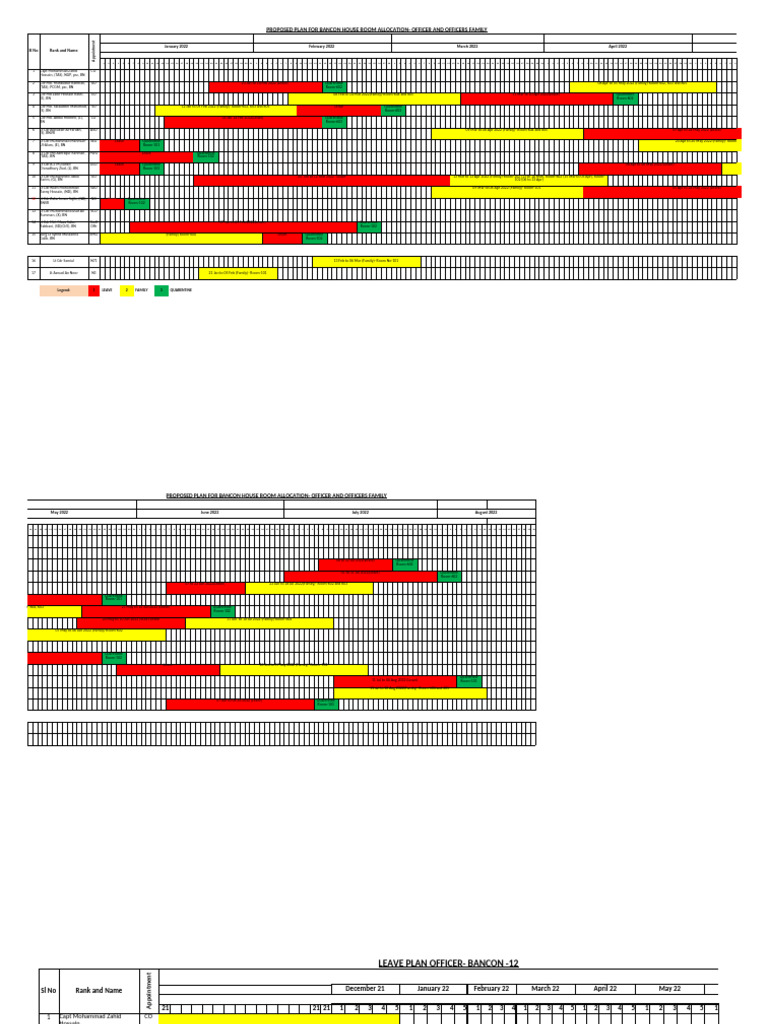 BANCON House Room Allocation 17 Jan 22 | PDF