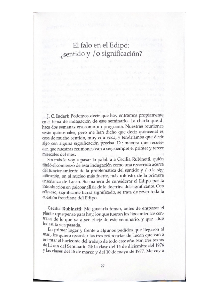 El Falo en El Edipo | PDF