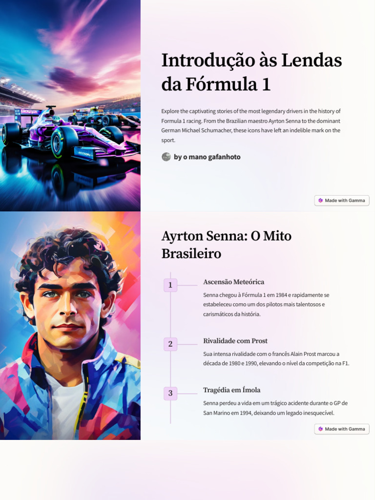 Introducao-as-Lendas-da-Formula-1 | PDF