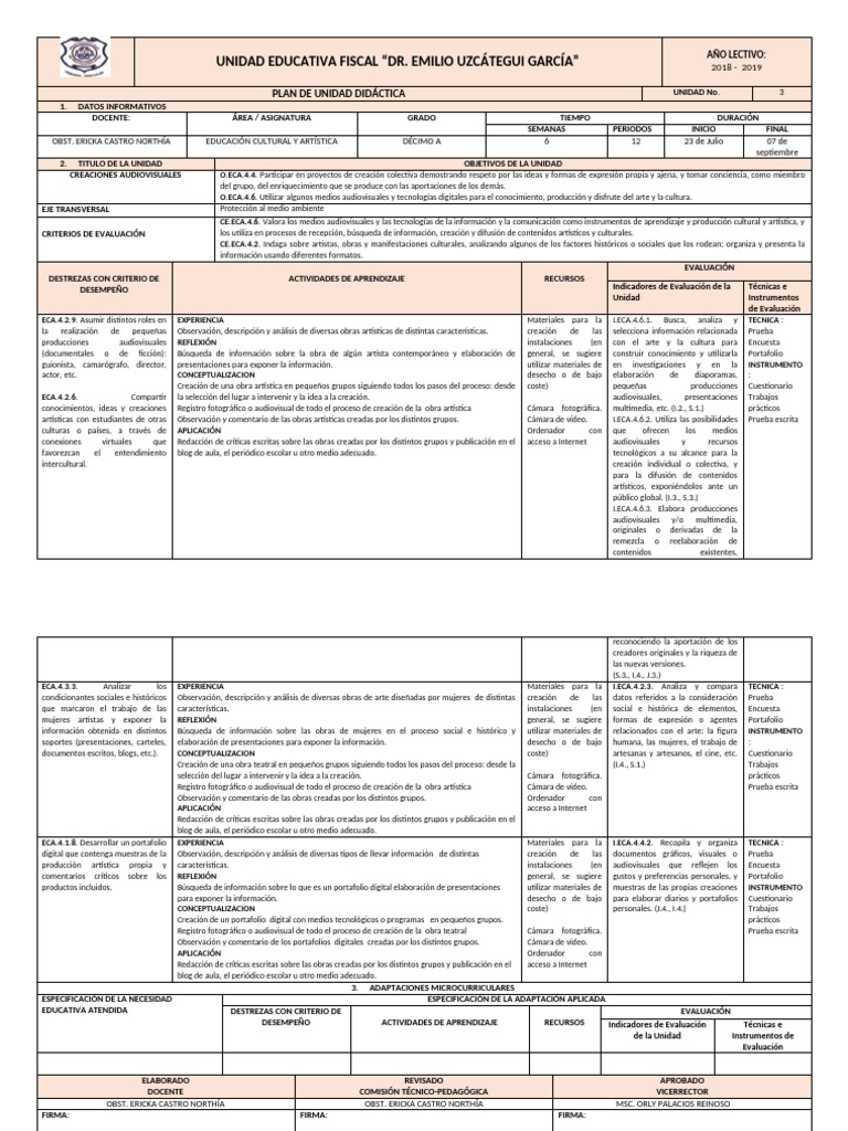 Pud 3 Eca 10mo A | PDF