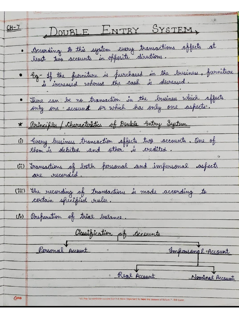Double Entry System | PDF