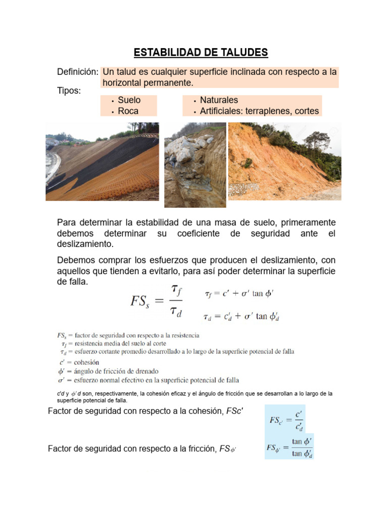 Estabilidad de Taludes | PDF