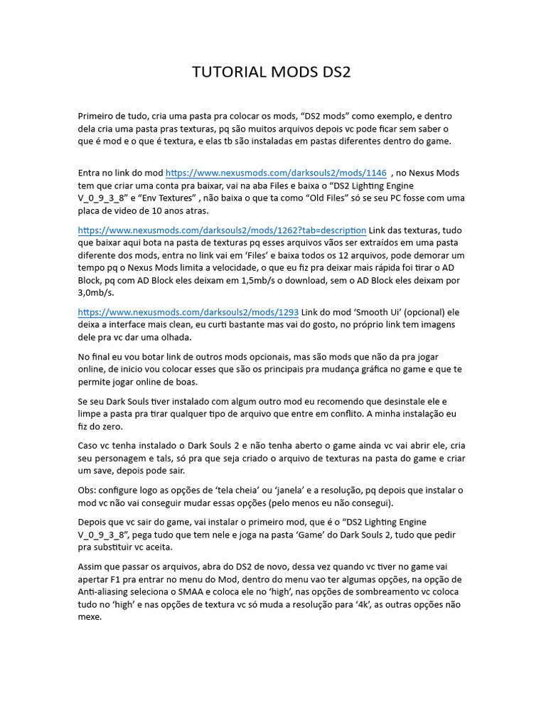 Tutorial Mods DS2 | PDF