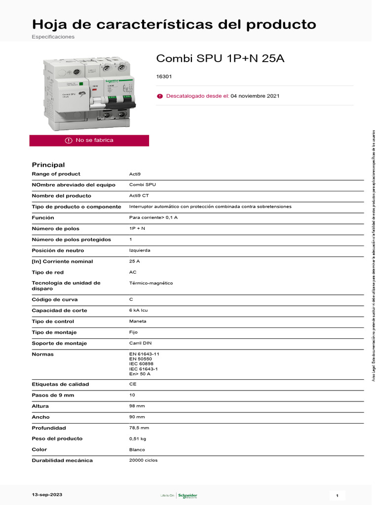 Iquick PF & Iquick PRD - 16301 | PDF | Electricidad | Bienes manufacturados