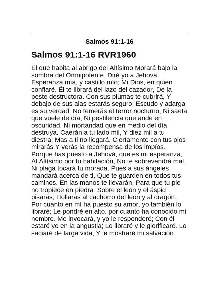 Salmo 91 | PDF