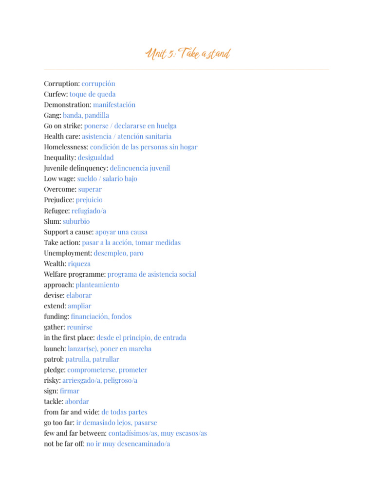 Unit 5_ Take a stand | PDF