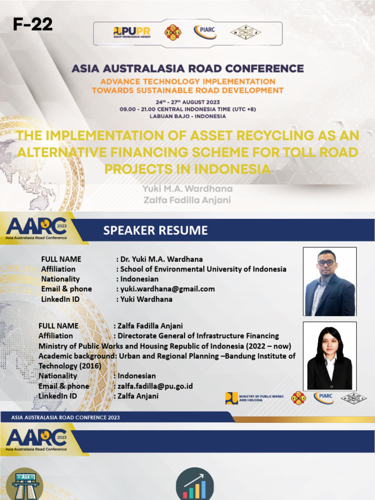 F-22 - The Implementation of Asset Recycling As An Alternative ...