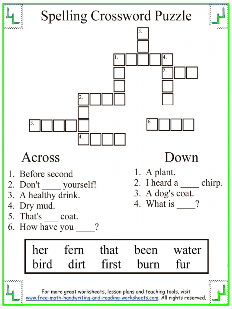 First Grade Spelling 3 | PDF