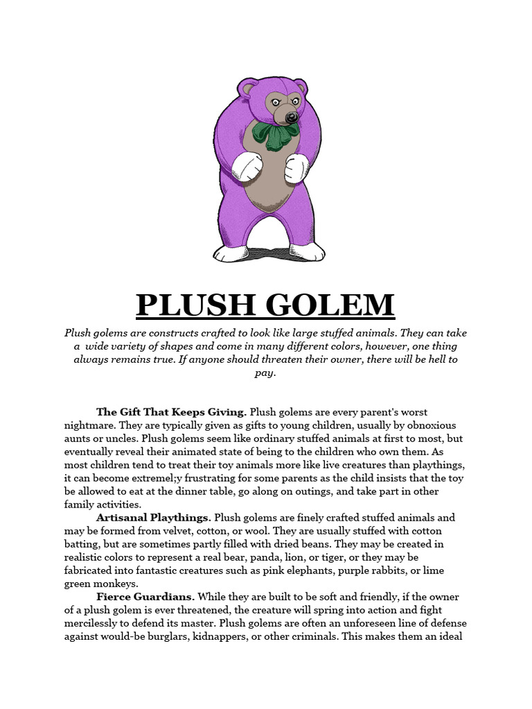 Plush Golem | PDF